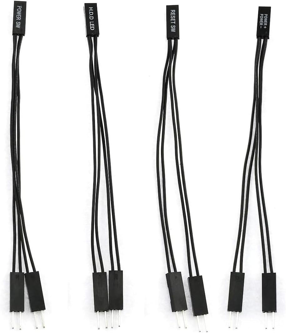 Amazon.com: 4PCS 2 Pins Single Female to Dual Male Jumper Splitter for ...