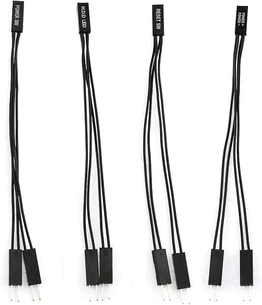 Amazon.com: 4PCS 2 Pins Single Female to Dual Male Jumper Splitter for ...