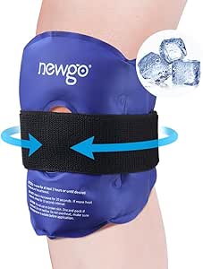 NEWGO Reusable Gel Ice Wrap for Leg Injuries, Hot Cold Pack for Post ...