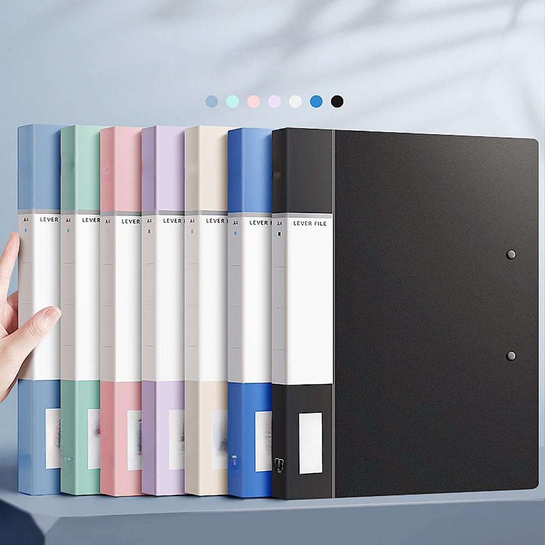 Amazon.com : A4 Heavy-Duty Spring Clips File Folder - Punchless ...