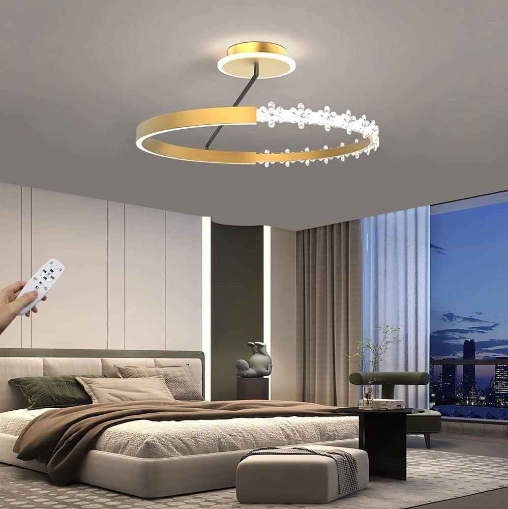 Amazon.com: KRIMED LED Ceiling Lamp,dimmable Bedroom Ceiling Lamp 50W ...