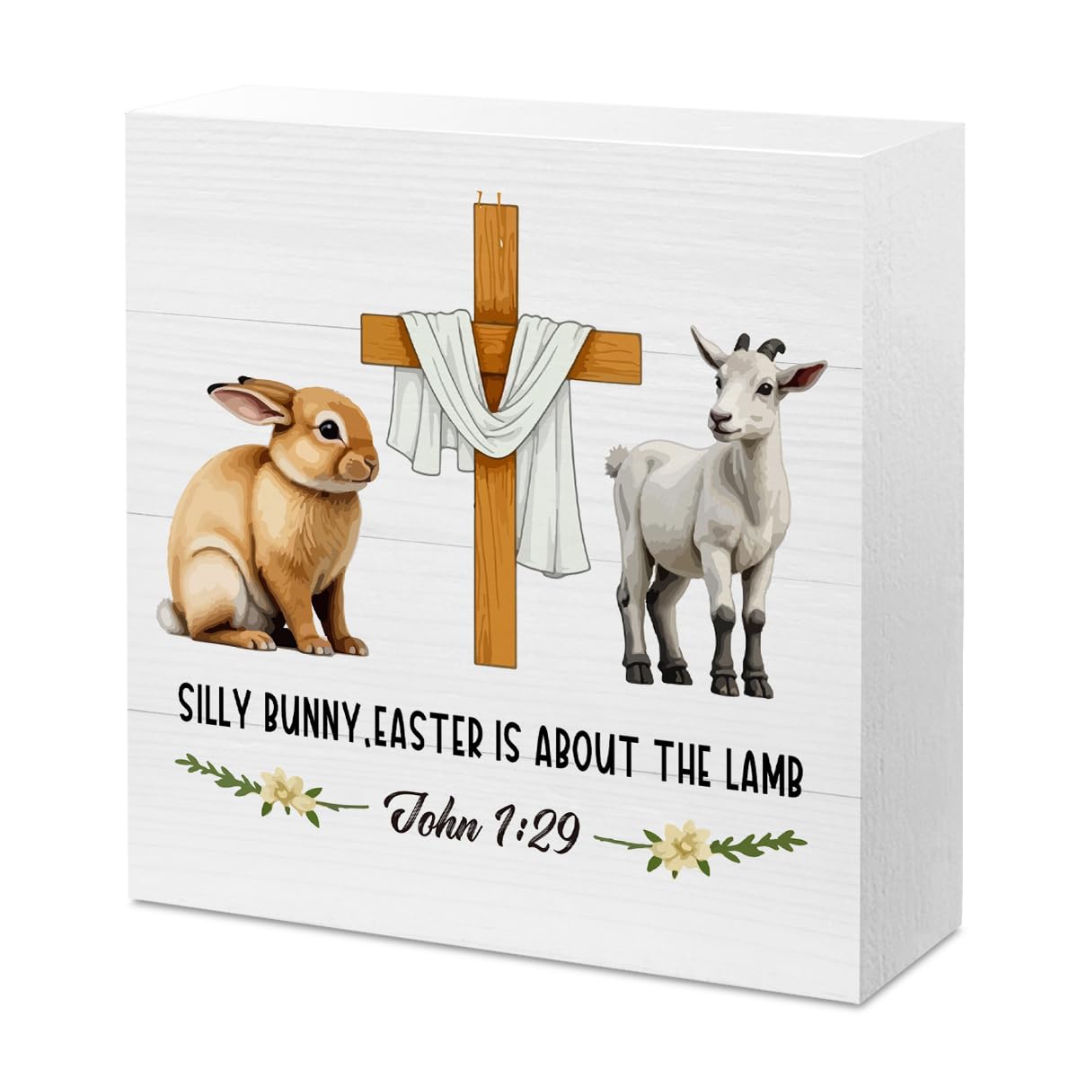 Amazon.com: Christian Easter Decor Indoor Religious Bible Verses Easter ...