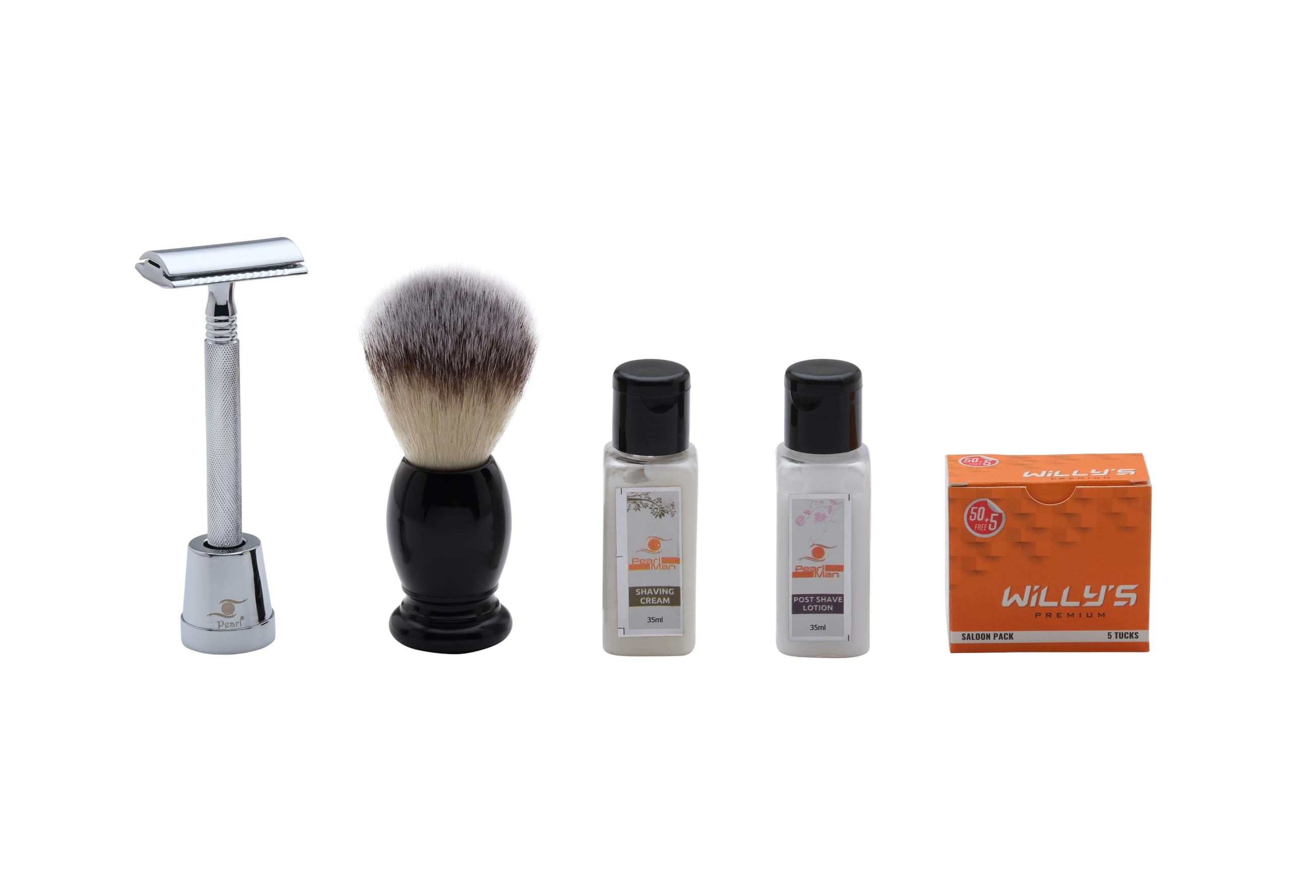 Pearl Shaving Men’s Premium Grooming/shaving Kit - Close Comb Double ...