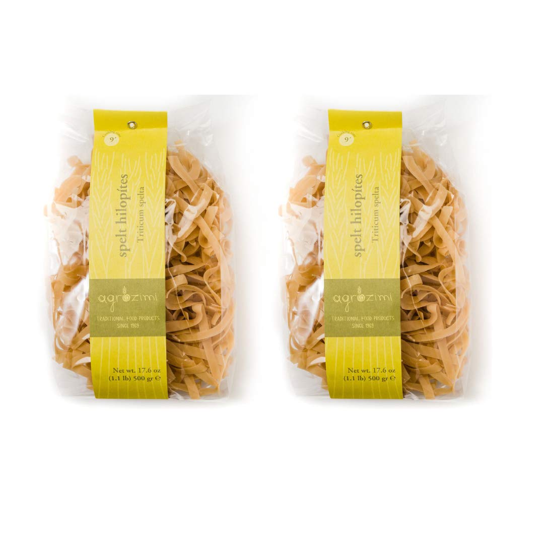 Amazon.com : Agrozimi Spelt Hilopites Greek Fettuccine (17.6oz, Pack of ...