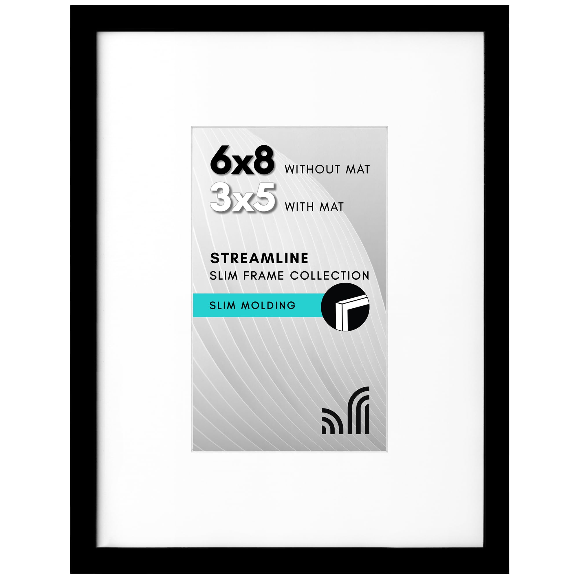 Amazon.com - Americanflat 6x8 Picture Frame with Shatter-Resistant ...