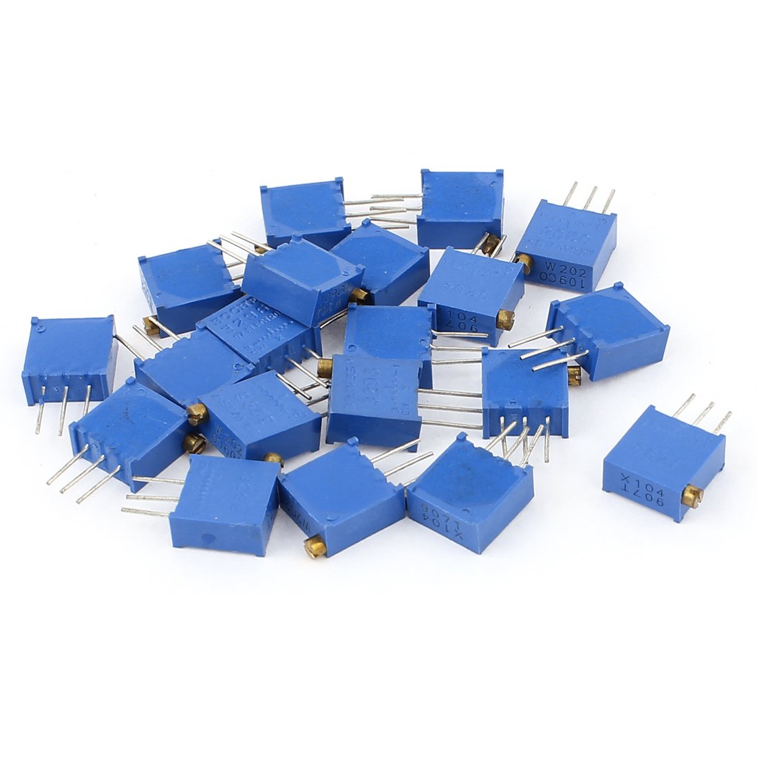 uxcell a15060800ux0549 20 Piece 3296W-202 3296W-104 Resistor Trim Pot ...