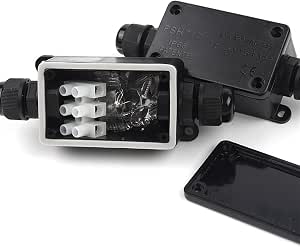 1pc IP66 3 Way 2 Way Outdoor Waterproof Junction Box 4-8mm Cable ...
