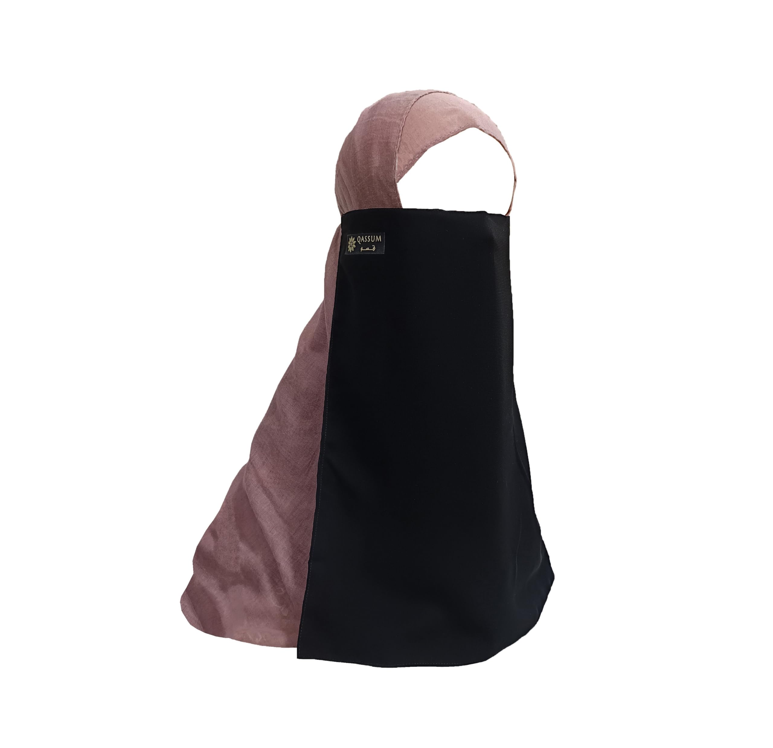 QASSUM® Muslim Niqab - BL (Nose Piece) - One Layer Half Niqab with ...
