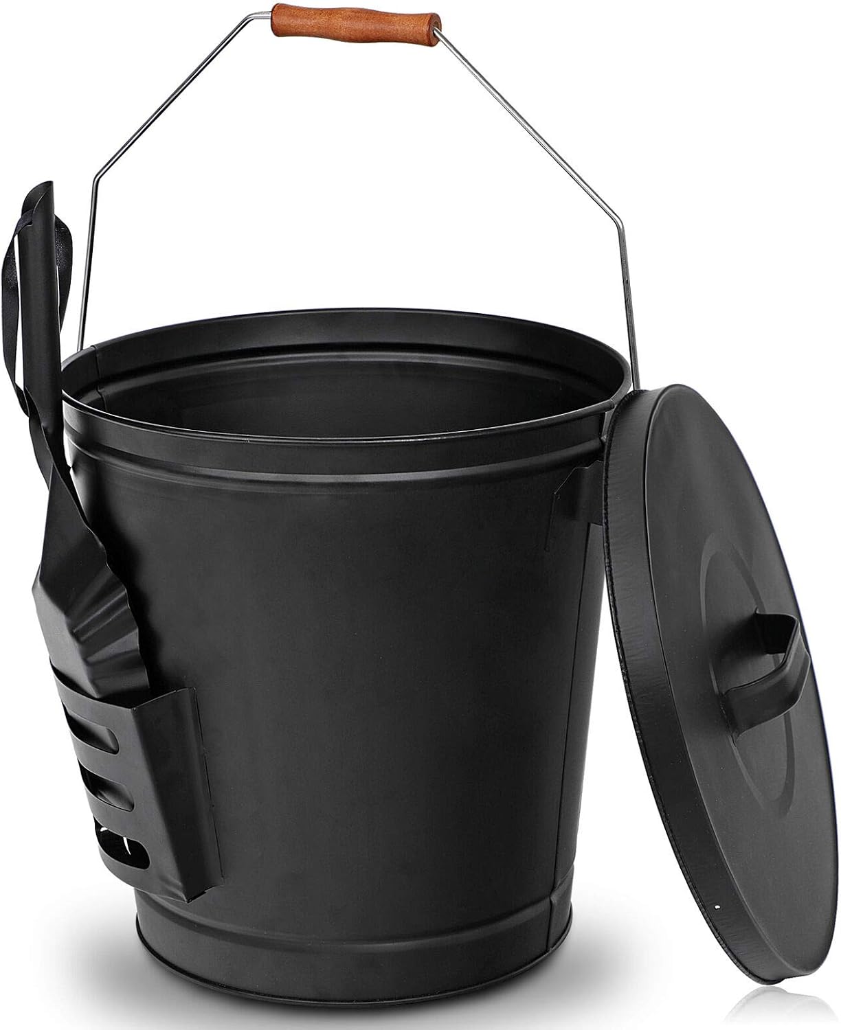 Amazon.com: MAXCBD 5 Gallon Ash Bucket Fireplace W/Shovel Hold Heat ...