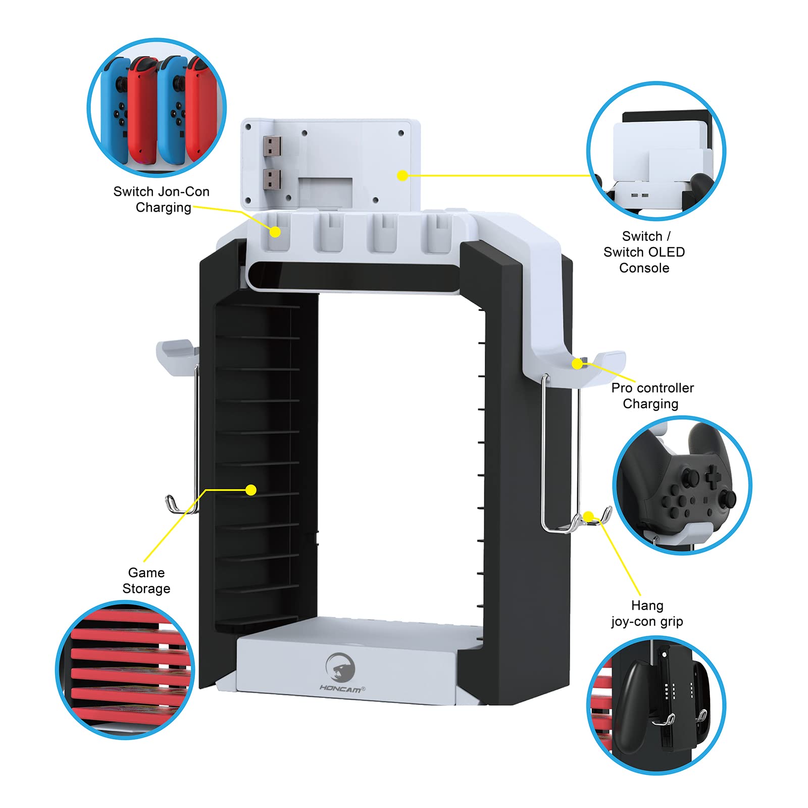 Switch Organizer Station with Switch Controller Charger ...