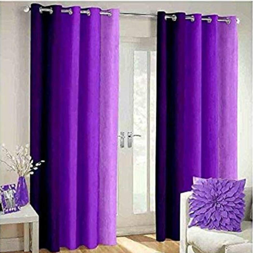 Buy Homiesthome Long Crush Long Window Curtain Parda for Home Pack of 2 ...