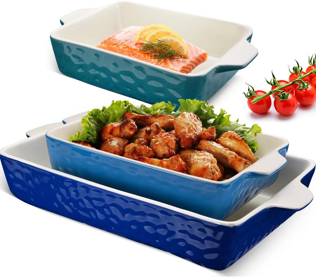 Amazon.com: KROKORI Ceramic Baking Dishes for Oven,Heavy Duty Bakeware ...