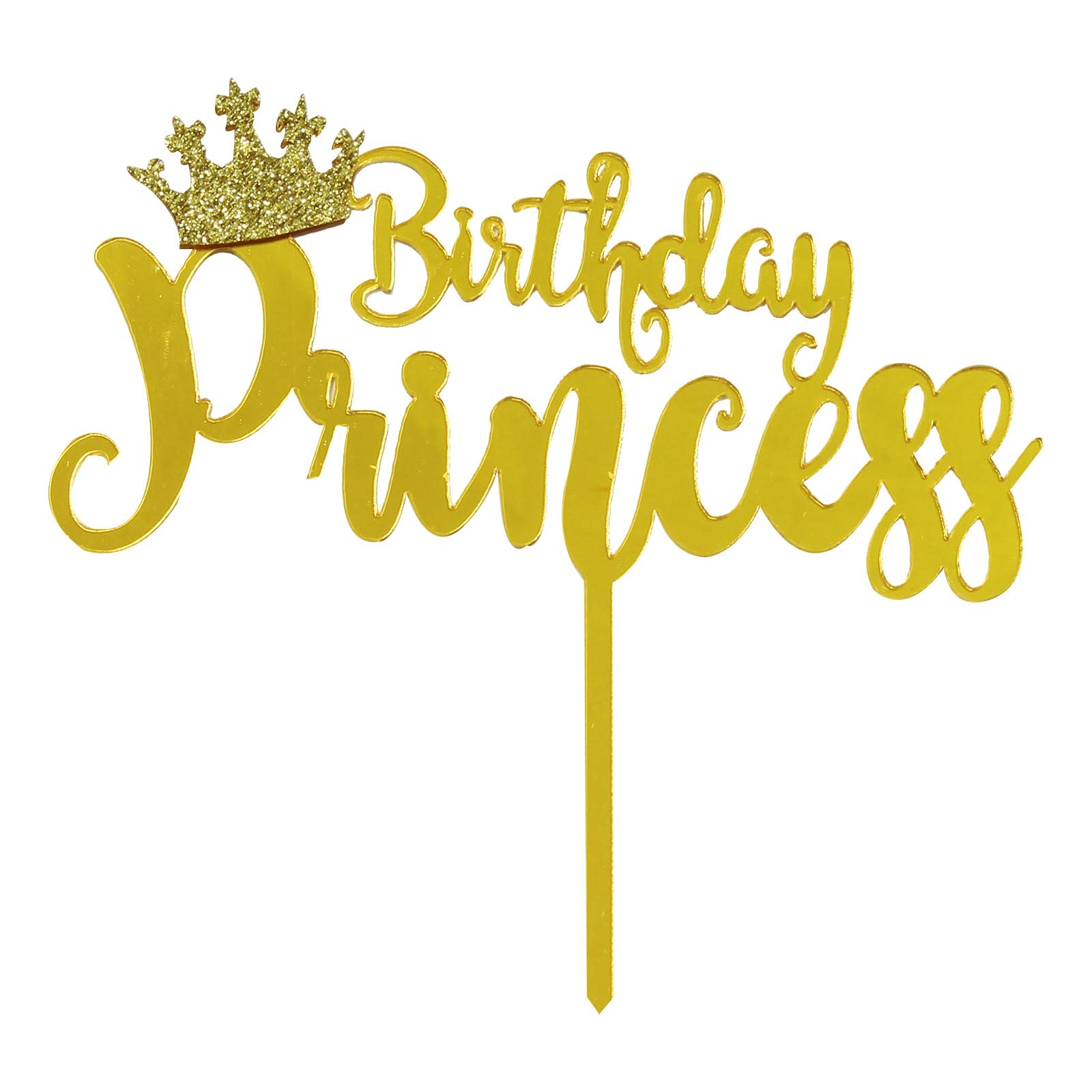 Buy Happy Birthday Princess Cake Topper Party Decoration Supplies ...