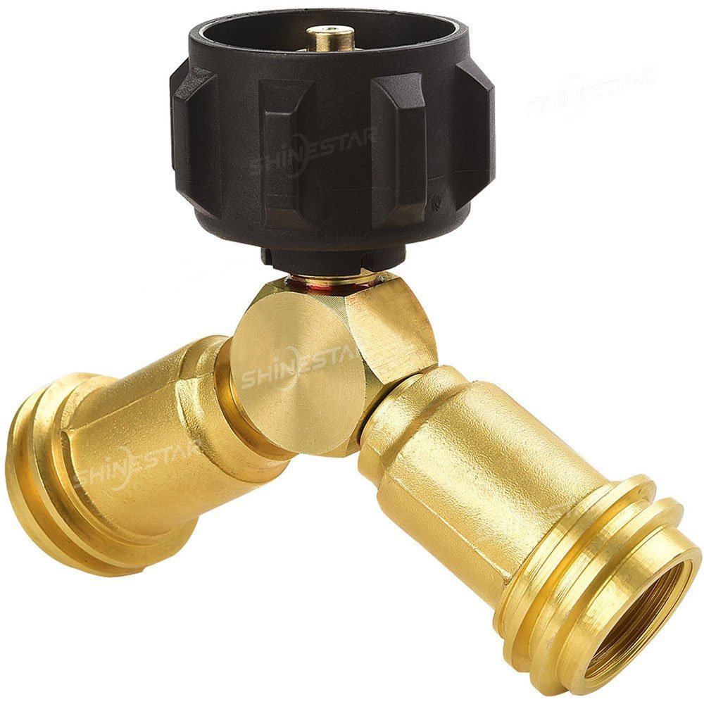 Buy SHINESTAR Propane Tank Splitter with Valves, Propane Y Splitter ...