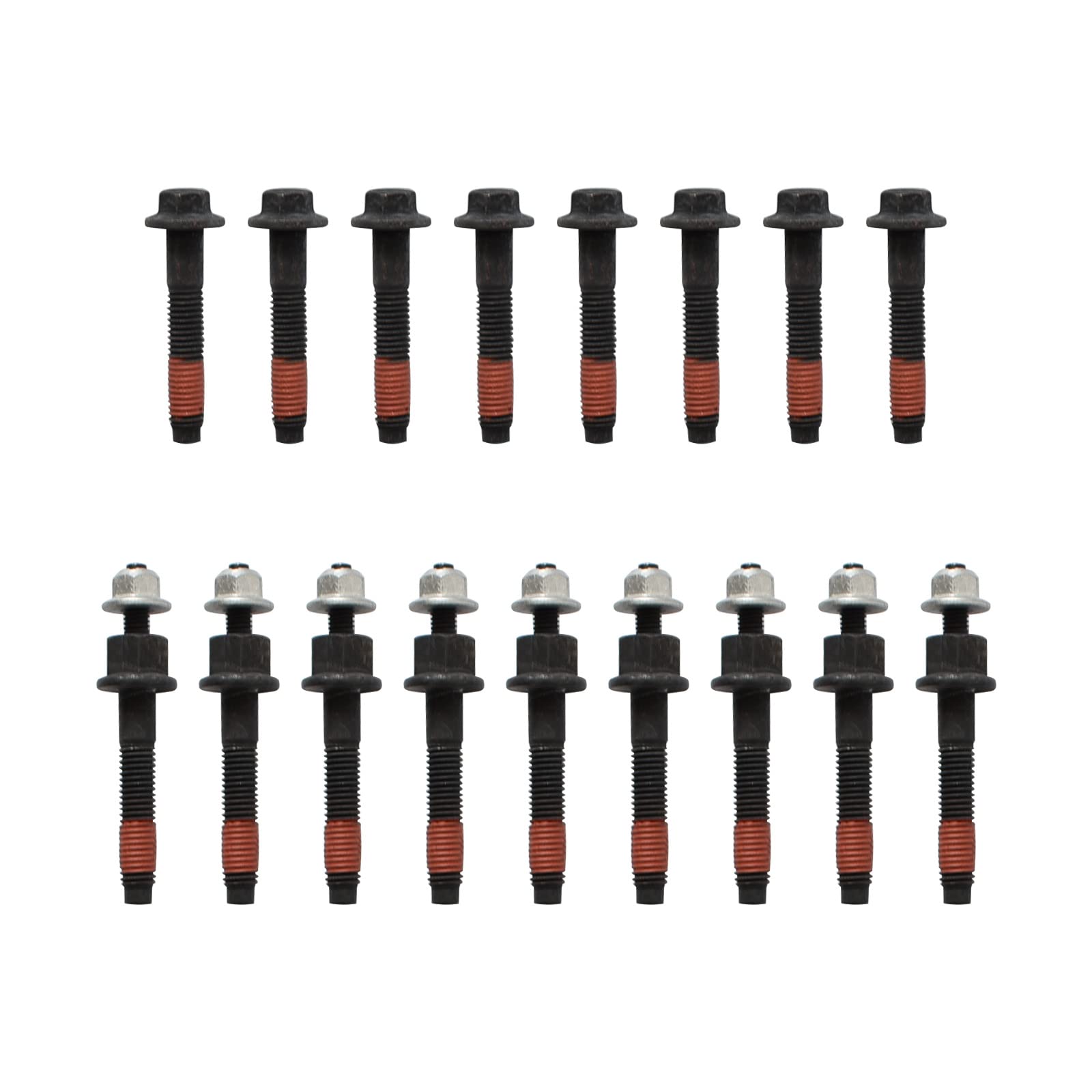 Exhaust Manifold Gasket Bolts Stud Nut Set for 2009-2018 Chrysler Dodge Ram 1500 2500 3500 Jeep ...