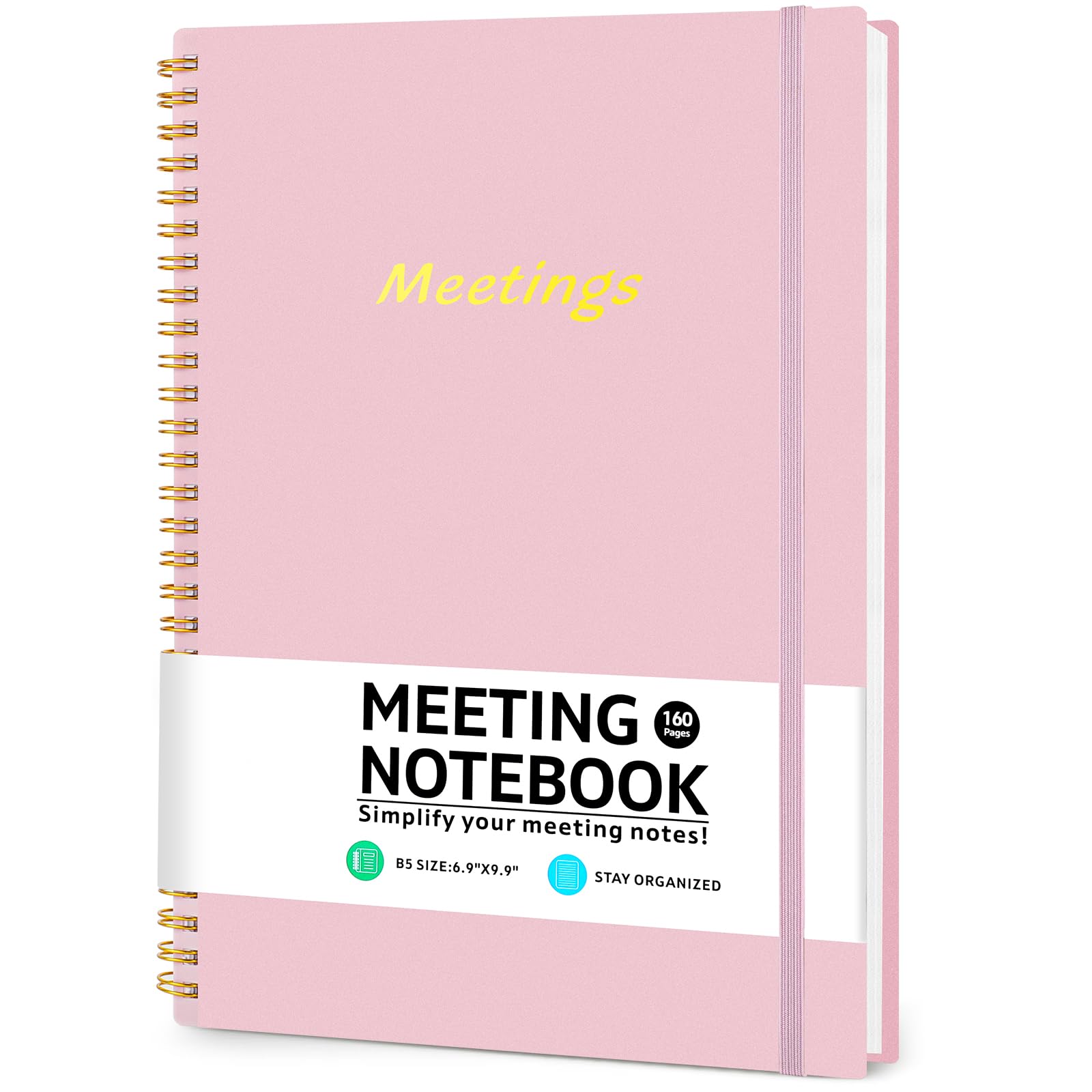 Amazon.com : Meeting Notebook for Work, 160 Pages Work Notebooks for ...