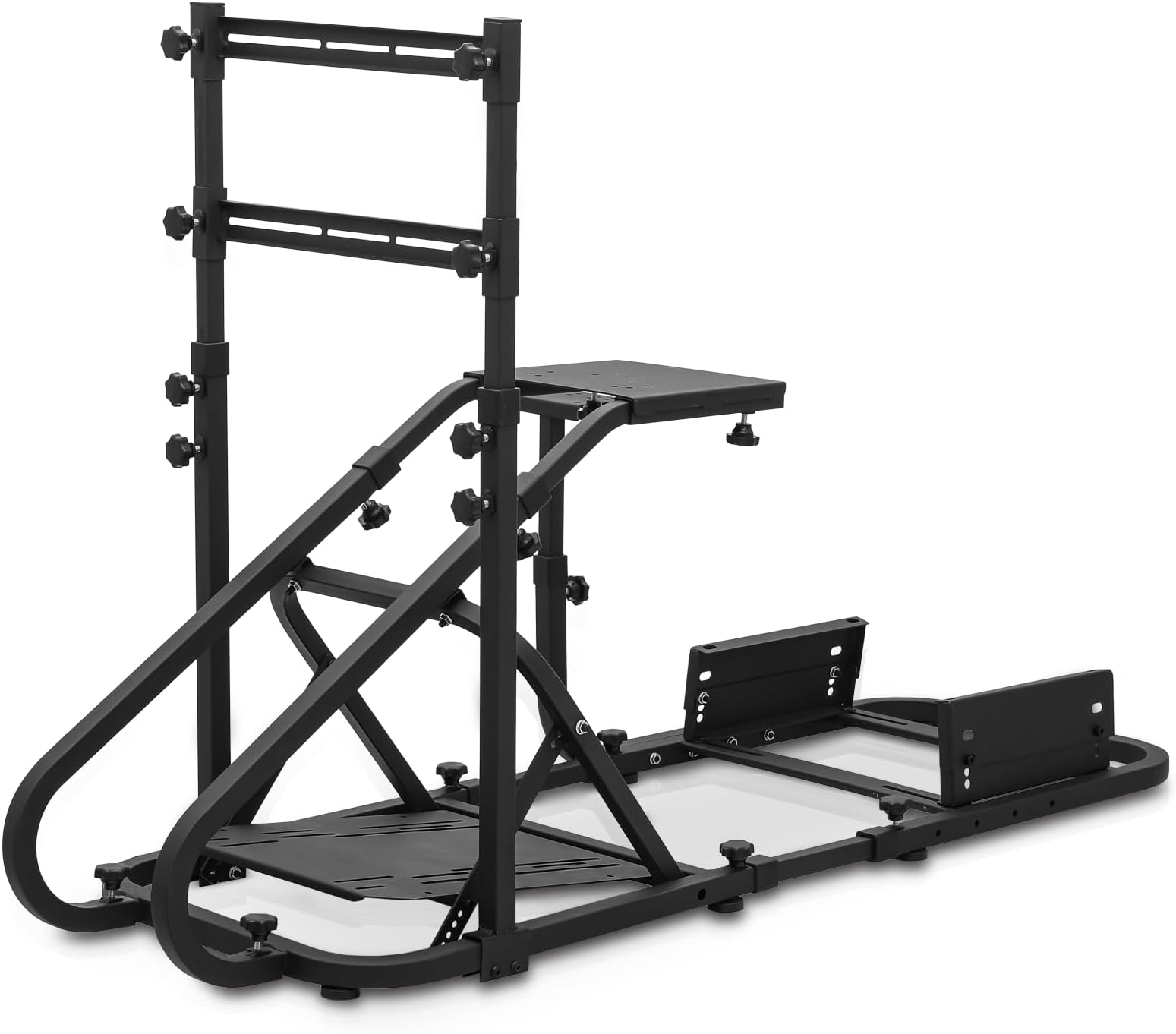 Amazon.com: MoNiBloom Racing Simulator Cockpit with TV Mount Steering ...