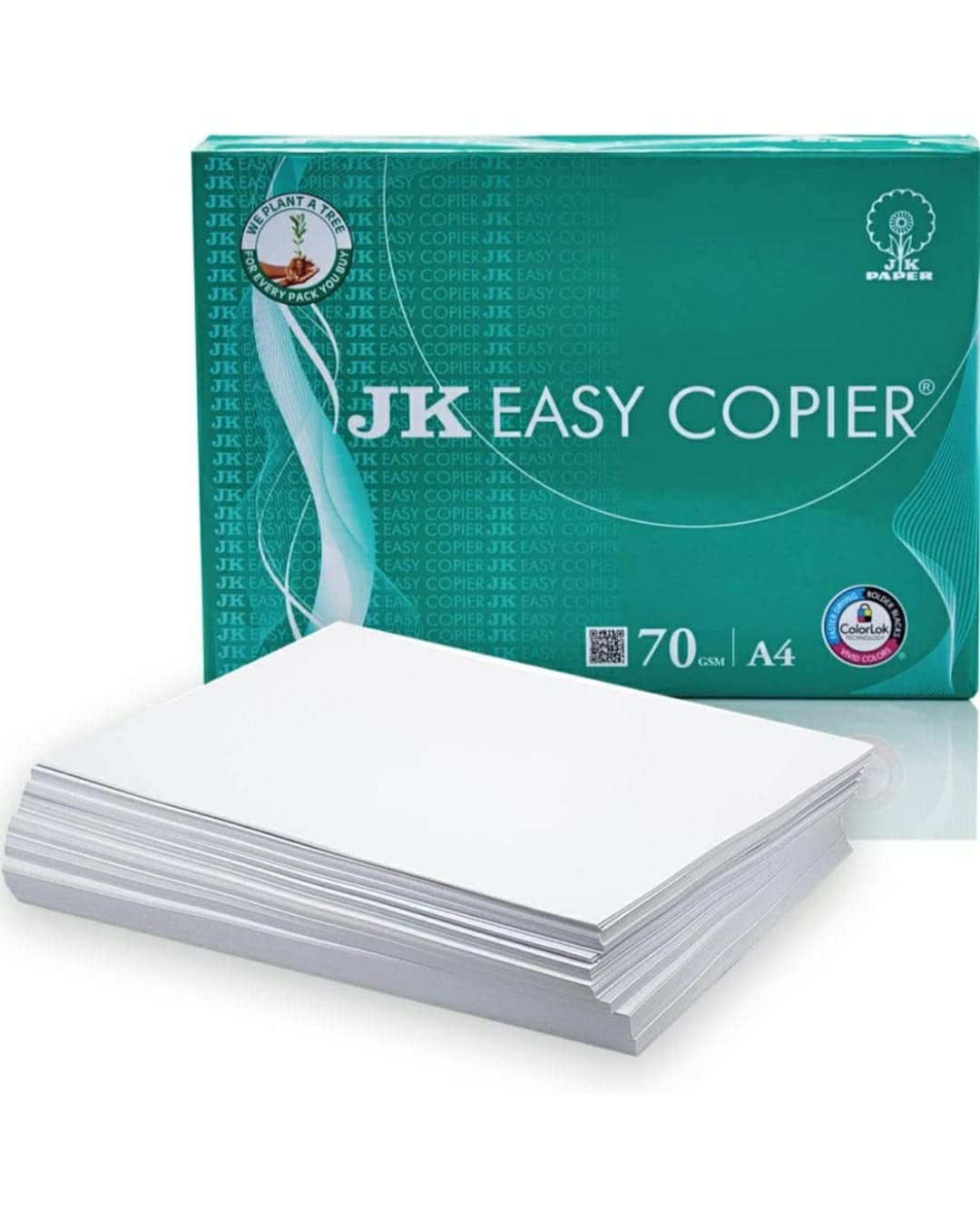 J K COPIER Easy Green Copier Paper A4 Size (500 Sheets) 70 Gsm 1 Ream ...