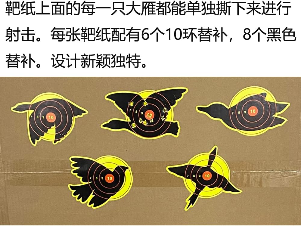 Target House 30 Pcs 12 Inch Funny Splatter & Reactive Wild Goose ...