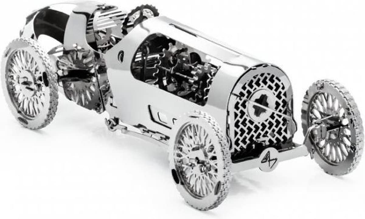 Model Car Kit - 3D Model kit Silver Bullet - Moving Wind-Up Retro Car ...