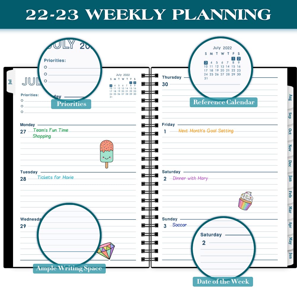 Buy 2022-2023 Planner - Academic Planner 2022-2023 with Weekly and ...