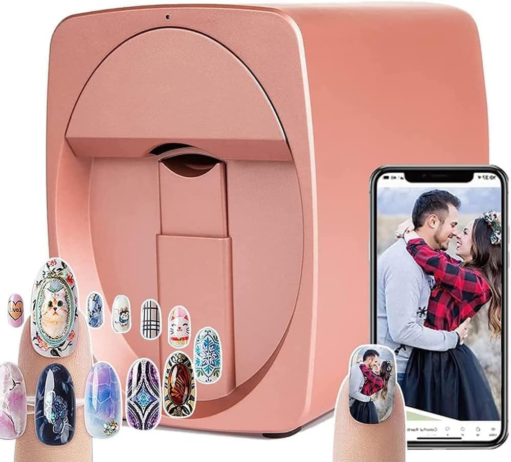 Amazon.com: YXCMD Digital Mobile Nail Art Printe,3D Automatic Nail ...