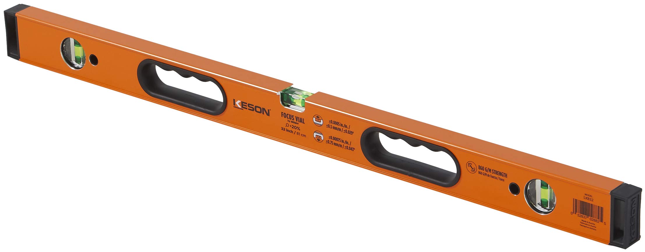 Snapklik.com : Keson LKB32 Aluminum Box Beam Level