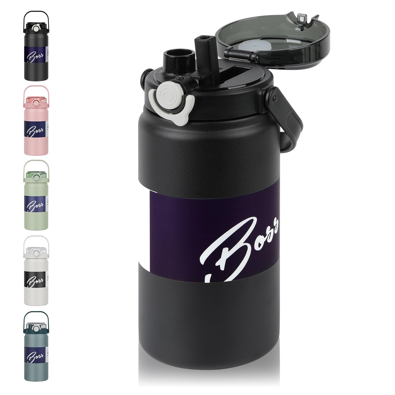 SDYSM Termo de Acero Inoxidable 316 Botella de Agua 1 Litro Termo ...