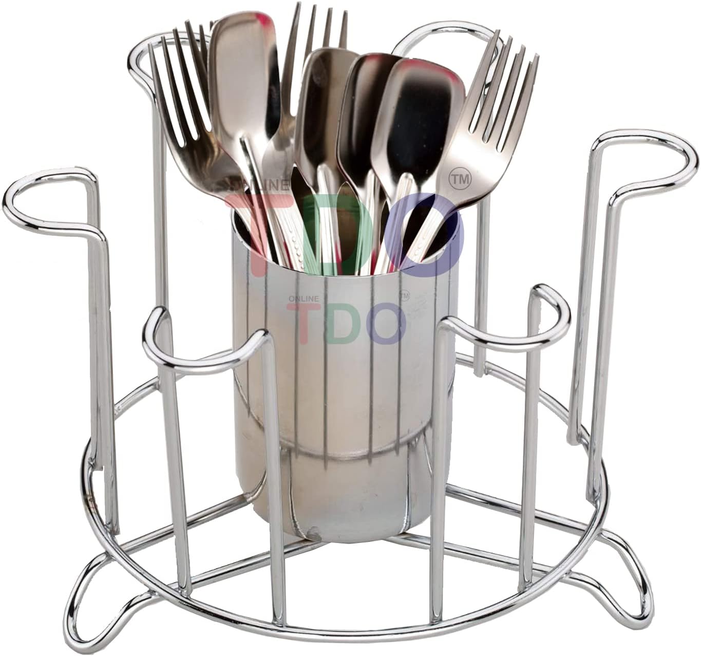 WOODKIT Glass Holder for 7 Glasses Sheesham Wood Glass Stand for ...