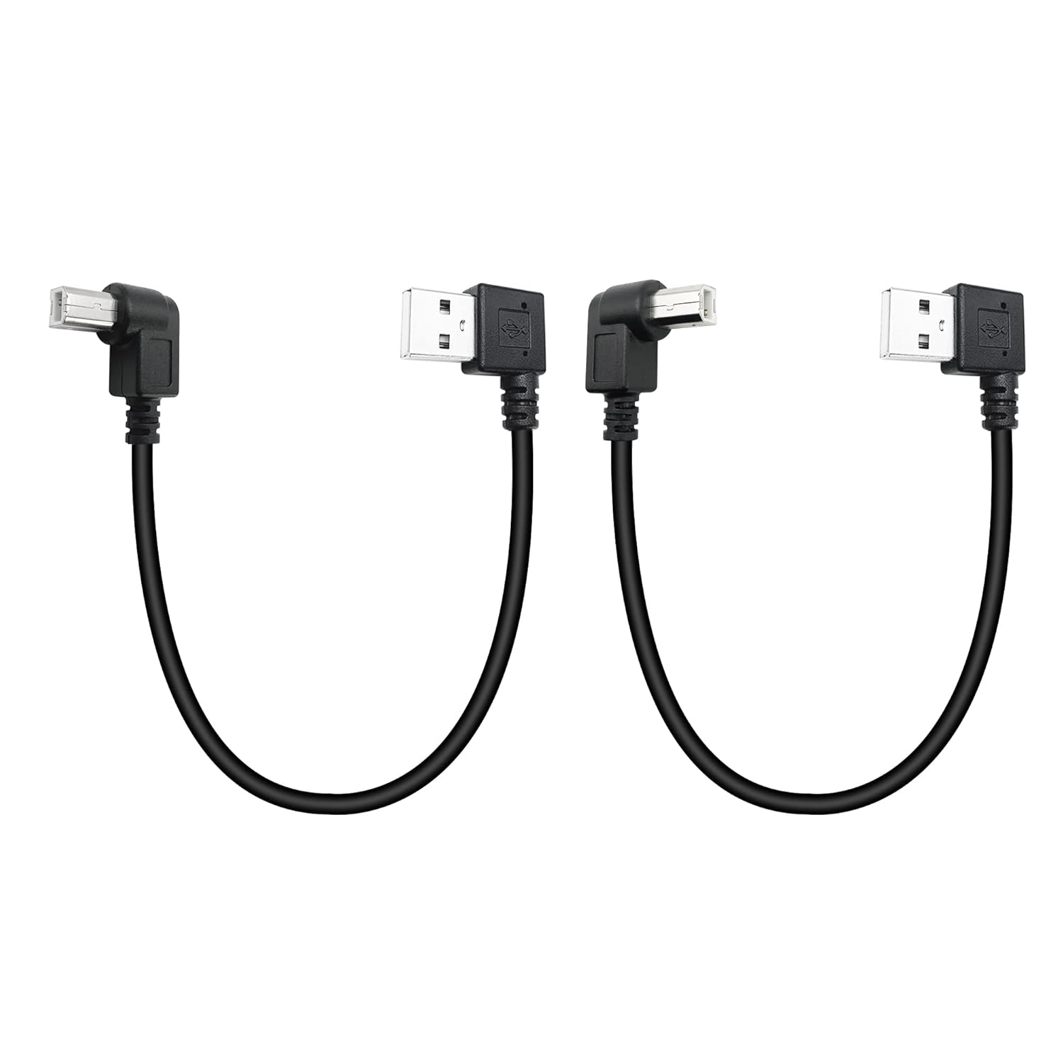Amazon.com: Kallaudo 90 Degree Short USB Printer Cable 25CM Left Angle ...