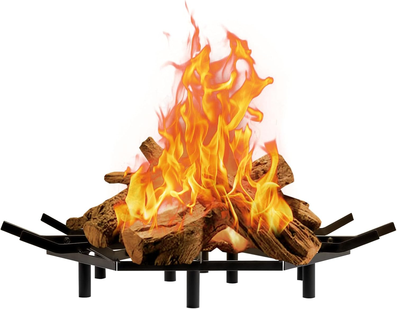 Amazon.com: DAMEING Fireplace Grate 24 inch Round Heavy Duty Fireplace ...