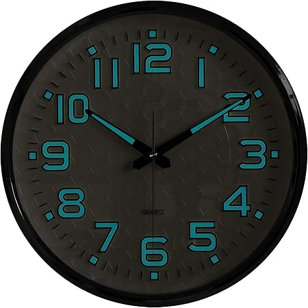 Amazon.com: WallarGe Night Light Wall Clock for Bedroom - 12 Inch ...