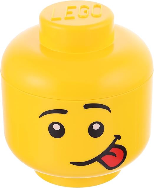 Amazon.com: LEGO STORAGE HEAD (MINI) - SILLY - Polypropylene Storage ...