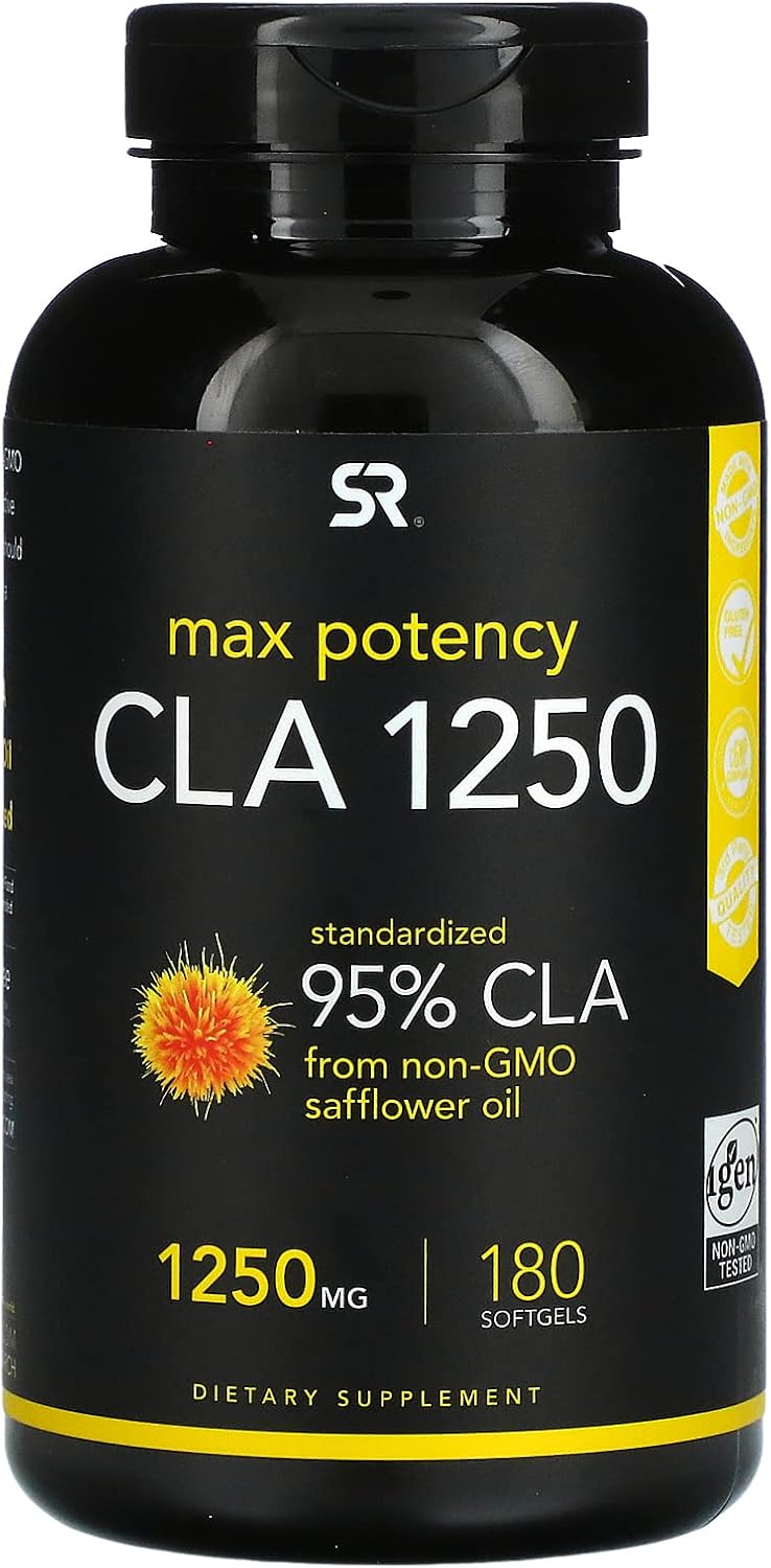 Amazon.com: CLA 1250, Max Potency, 1,250 mg, 180 Softgels, Sports ...