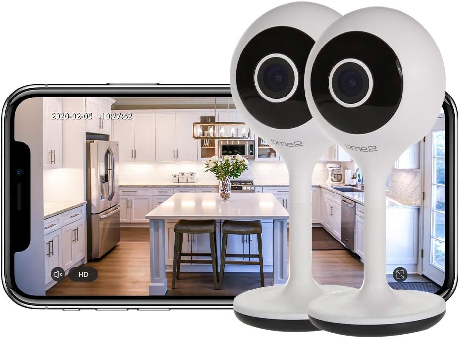 Time2 WiFi CCTV Camera Wireless Smart Security Cameras, 1080p Full HD ...