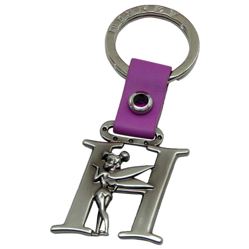 Tinker Bell Letter H Pewter Key Chain at Amazon Women’s Clothing store ...