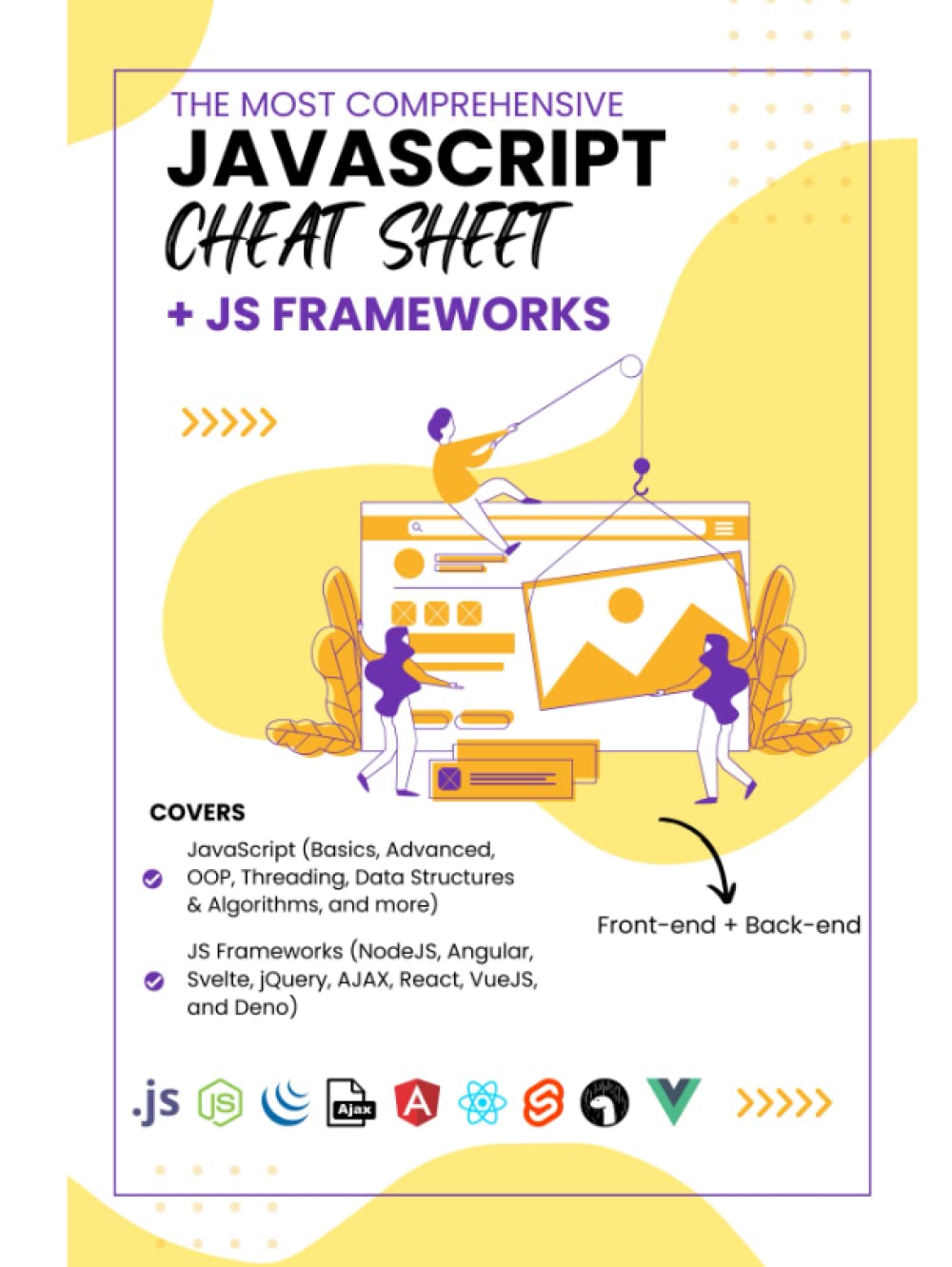 The Most Comprehensive Javascript Cheat Sheet Js Frameworks Laminated