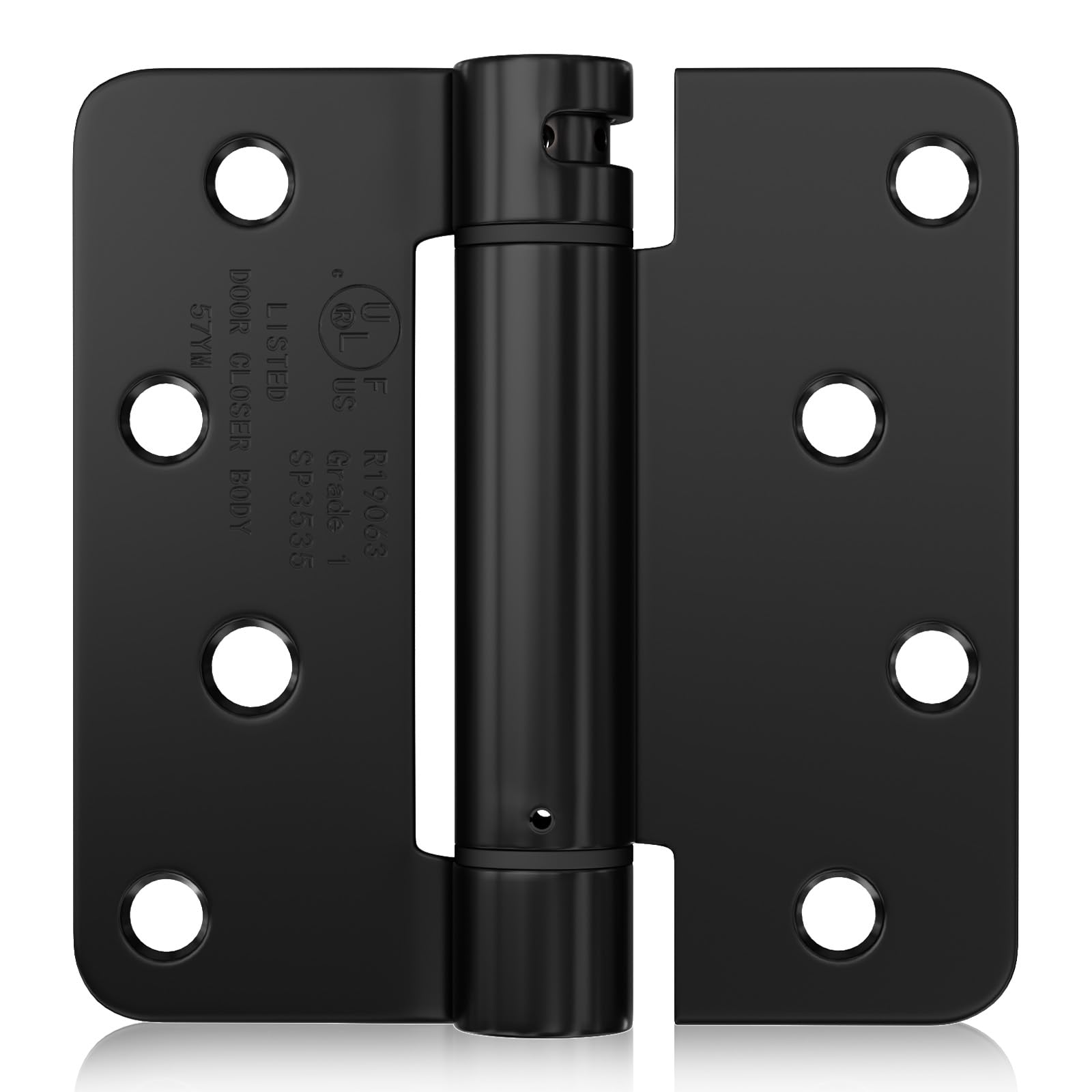 Snapklik.com : Haidms 6 Pack Spring Hinge 4 Inch Matte Black Self ...