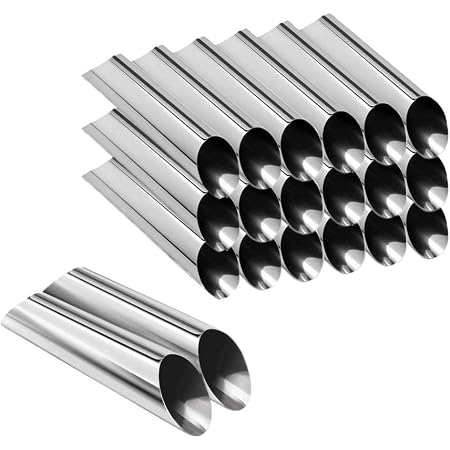 Amazon.com: Norpro, Set of 4 Stainless Steel Cannoli Forms, 5.75in/14 ...