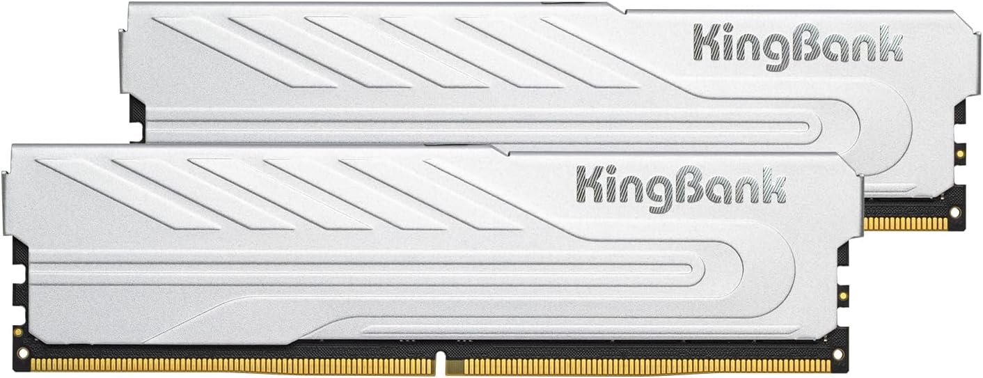 Computer Memory Ram KingBank DDR4 32GB(2x16GB) 3200MHz CL16 1.35V with ...