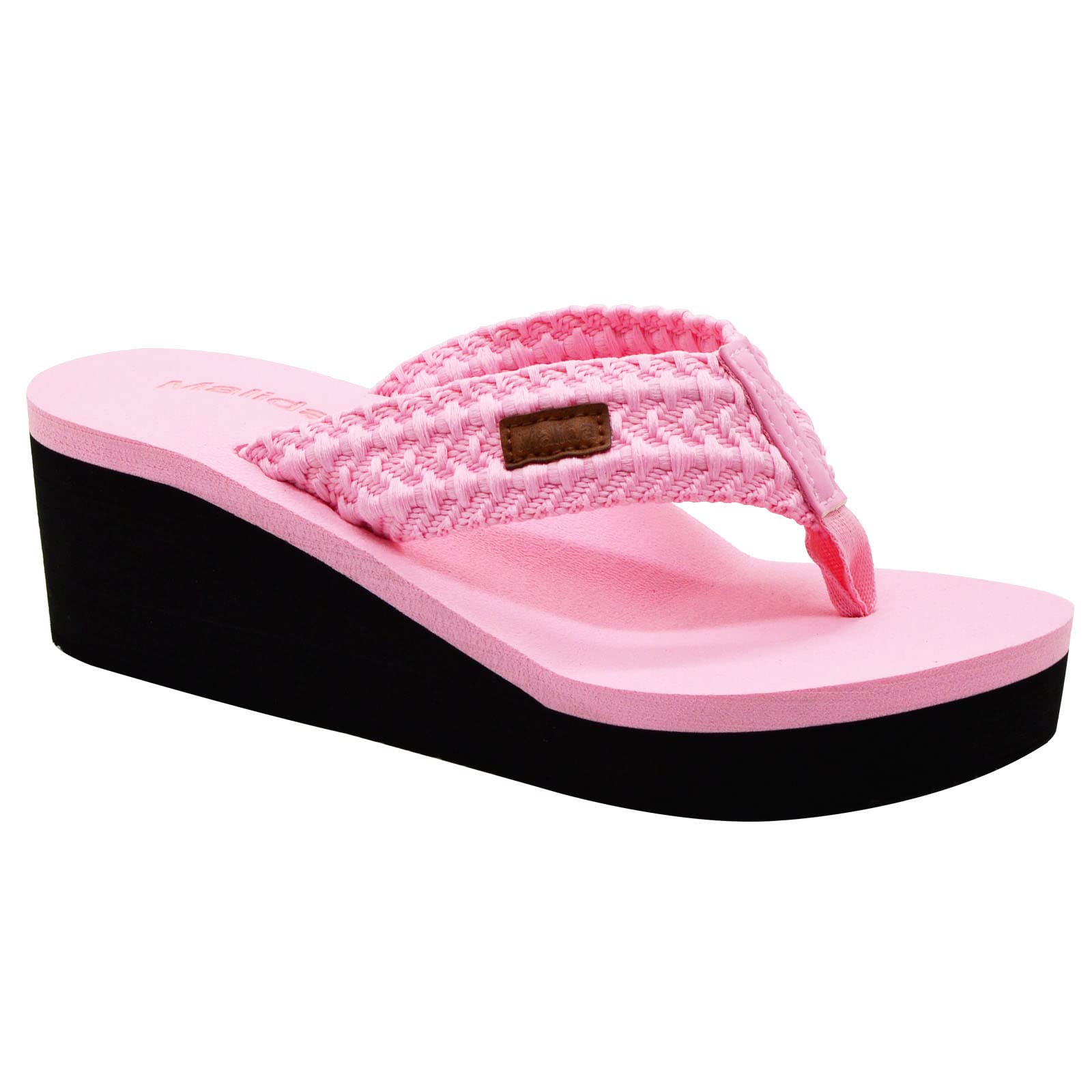 Snapklik.com : MALIDA Womens Wedge Arch Support Flip Flops Cushion Soft ...