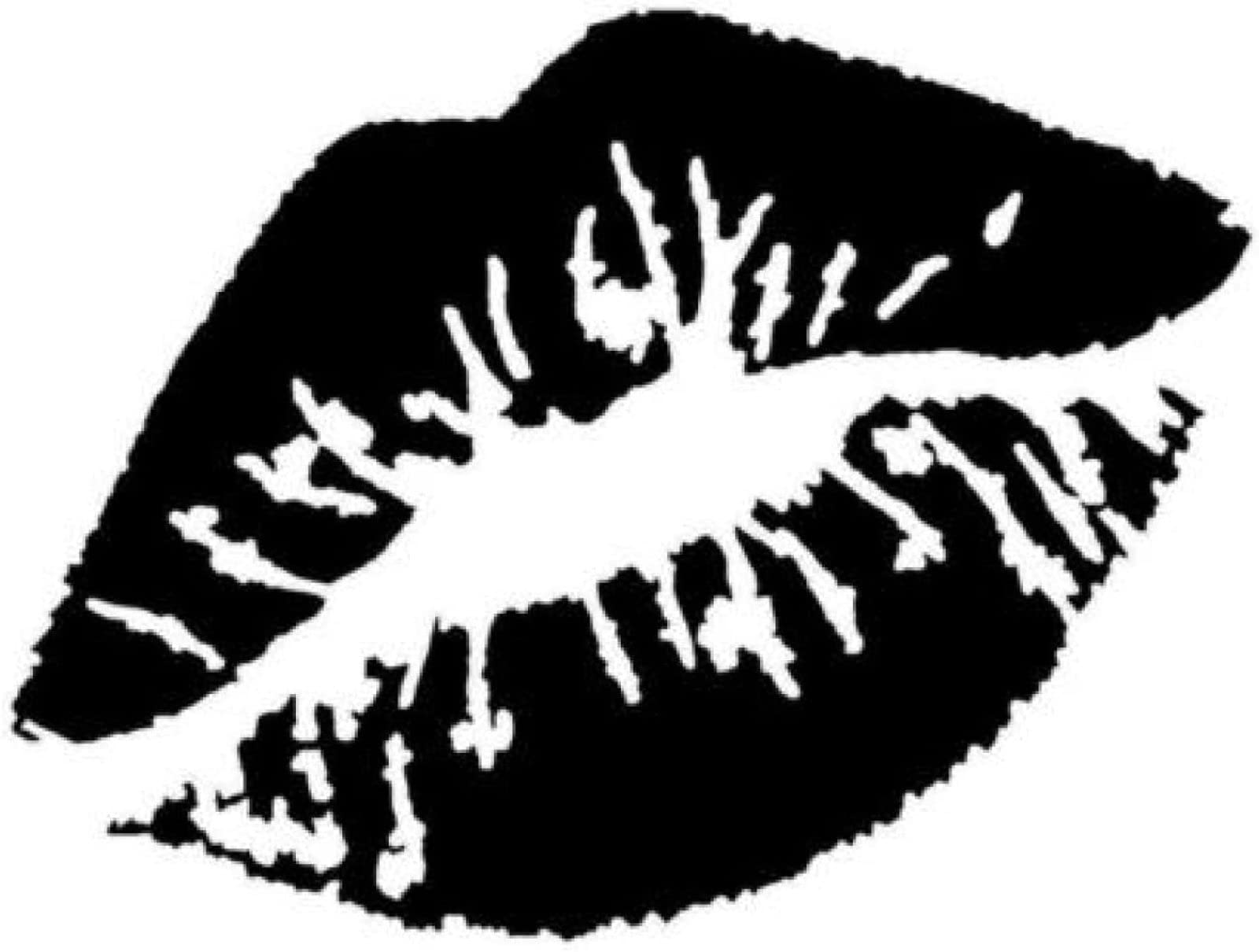 Kiss Mark Drawing Car Stickers And Decals 10Cmx7Cm Car Sticker, Sexy