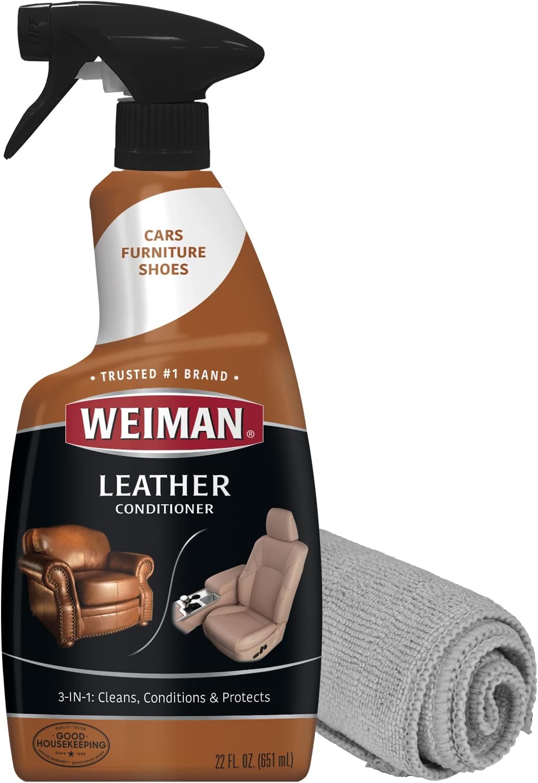 Amazon.com: Guardsman Renew & Protect Leather Cleaner, Conditioner, and ...