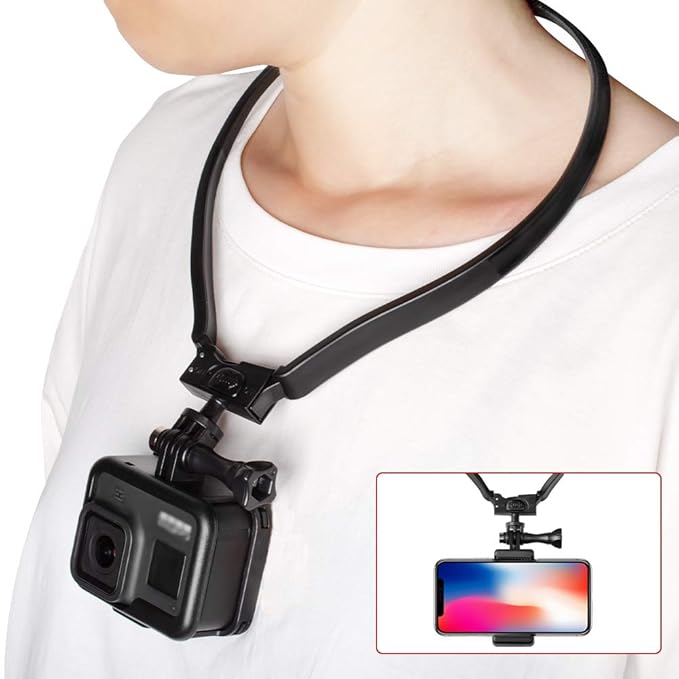 Buy Taisioner POV/VLOG Smartphone Selfie Neck Holder Mount for GoPro ...