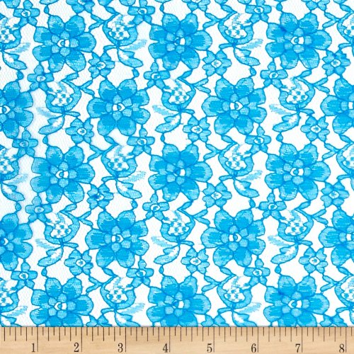 Amazon.com: Raschelle Lace Turquoise, Fabric by the Yard