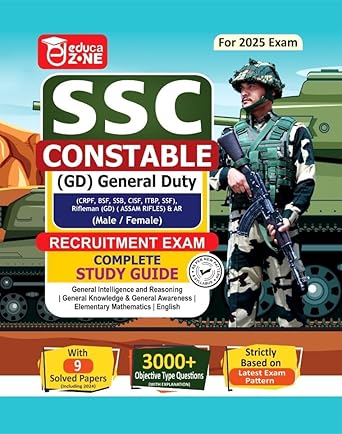 Buy SSC GD Constable Recruitment Exam Complete Study Guide Book With ...