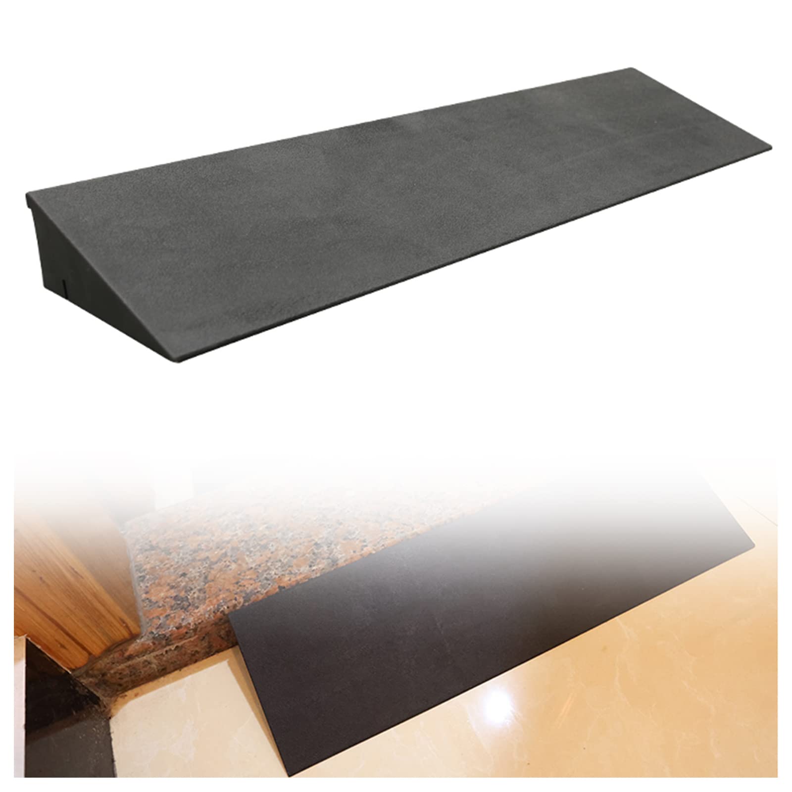 Buy 1-6cm Rise Rubber Threshold Ramp Curb Ramp Wheelchair Step Mat ...