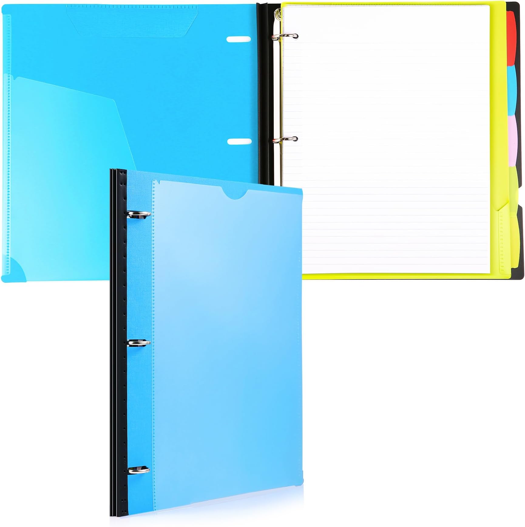 Amazon.com : Jetec 4 Sets All in One Binder Refillable 1 Inch 3 Ring ...