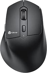 iClever MD360 Ergonomic Bluetooth Mouse with Mouse Jiggler, Wireless ...