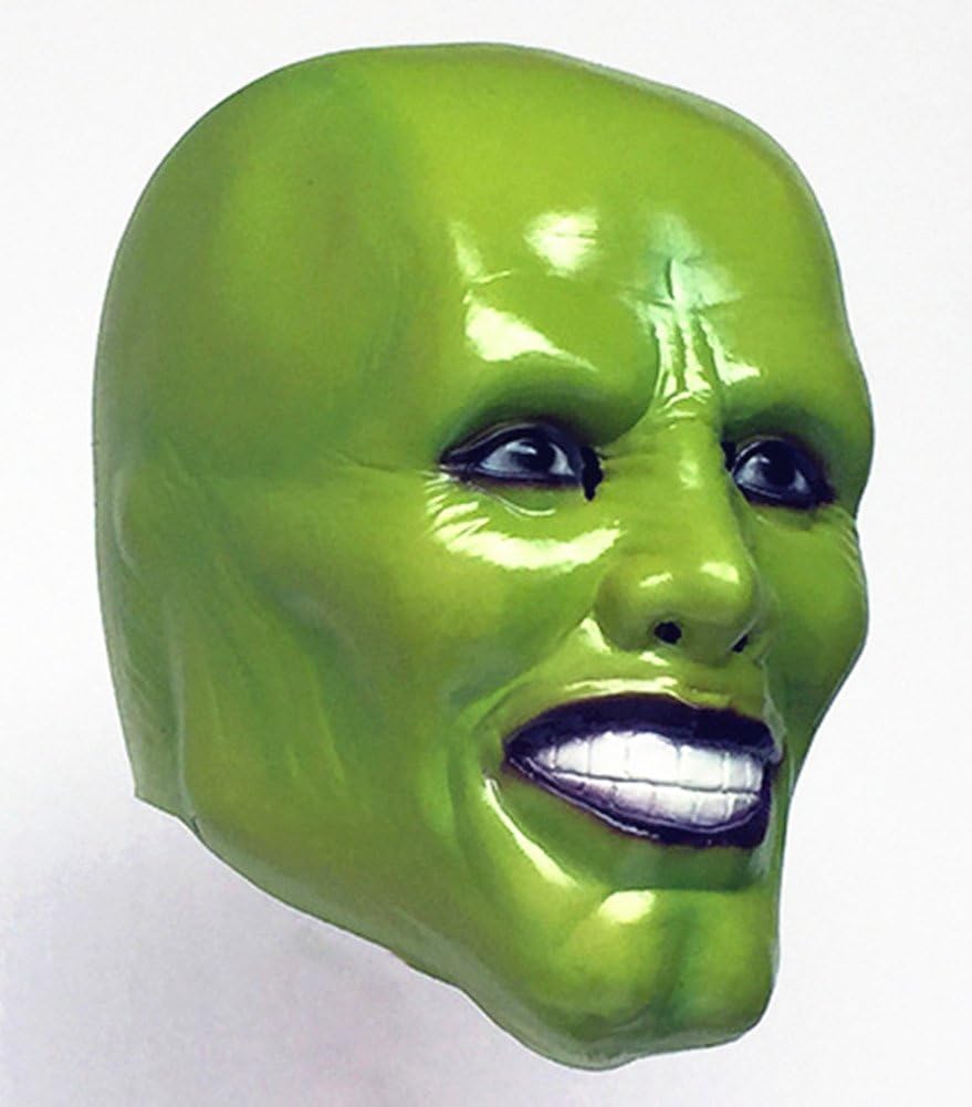 Amazon.com: Gmasking Creepy Clown Latex Green Monster Mask for ...